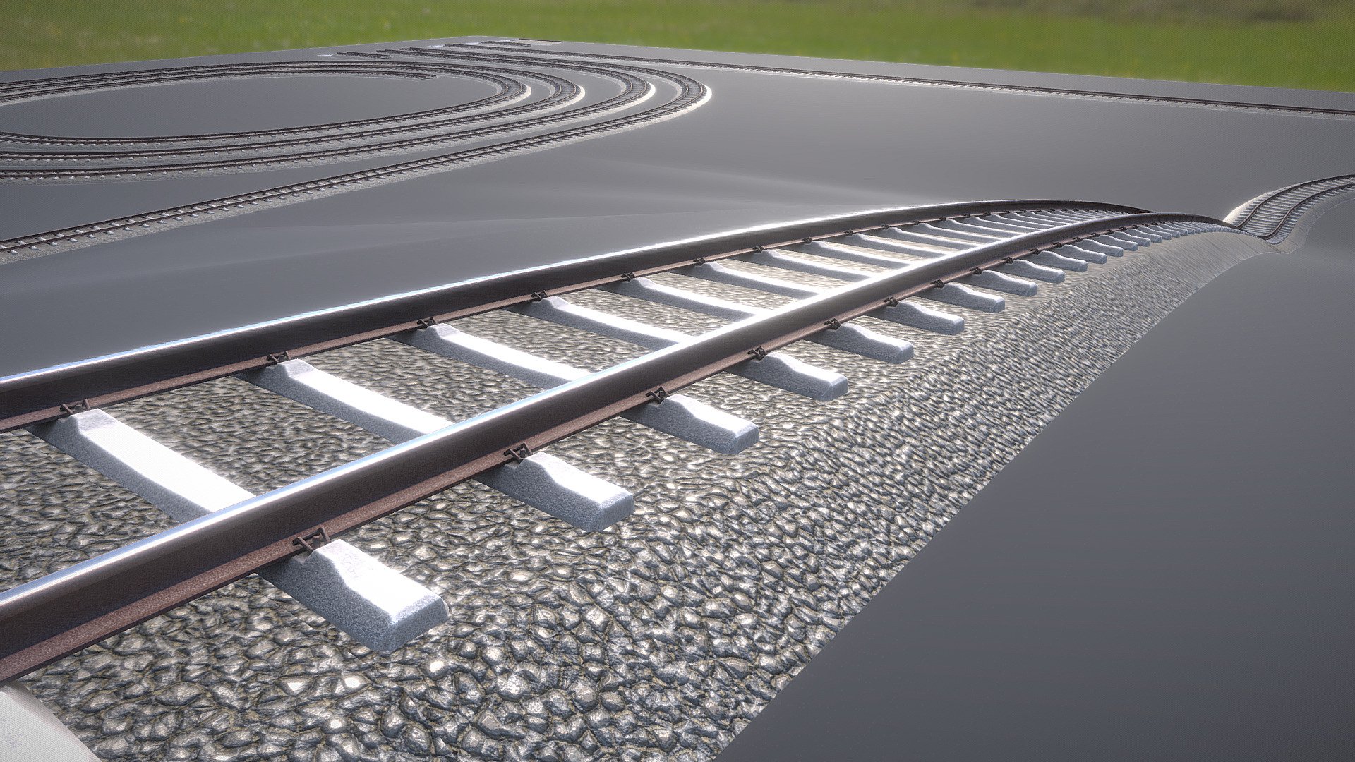 Railroad Parts (Curve-Based and Low-Poly) - Buy Royalty Free 3D model ...