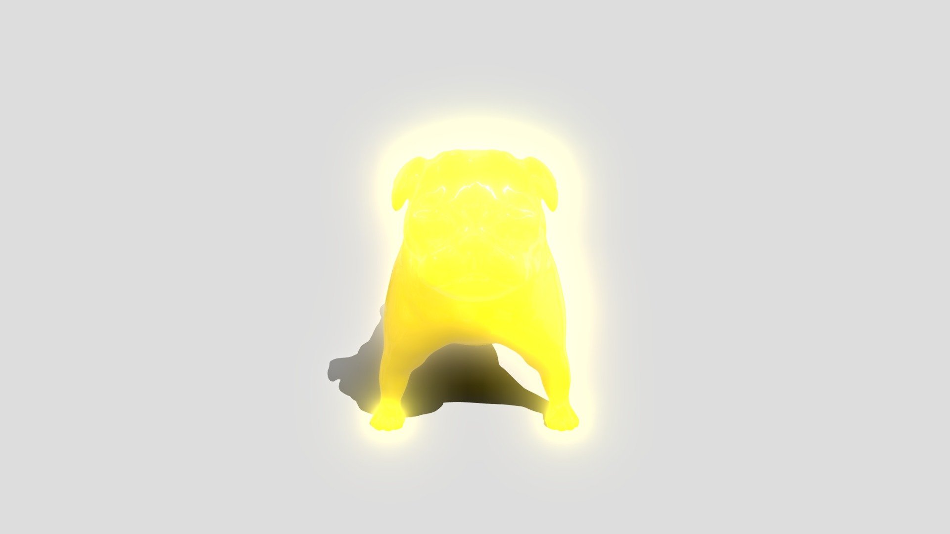 Gold Pug - Download Free 3D model by Wr_titan (@pitchayut.iq) [2354579 ...