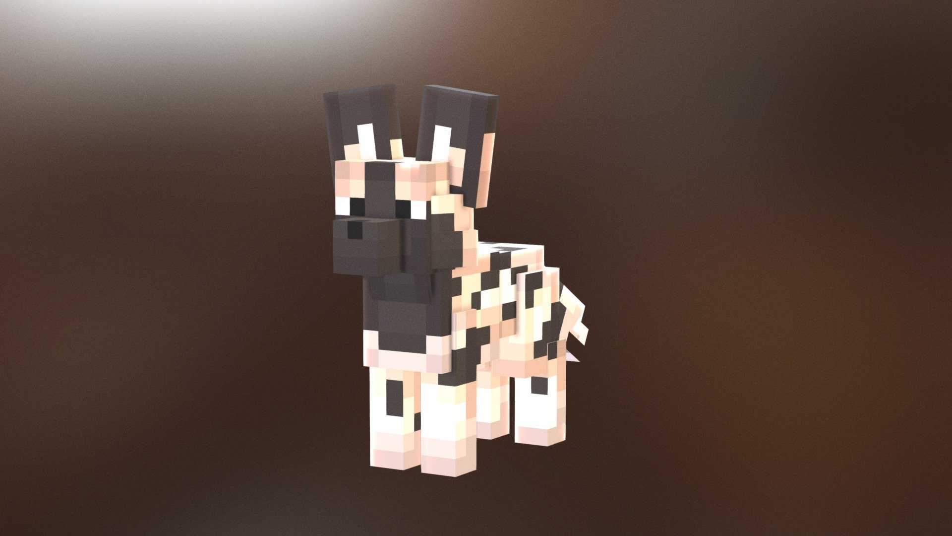 African Wild Dog - Painted Dog - Minecraft Model - 3D model by ...