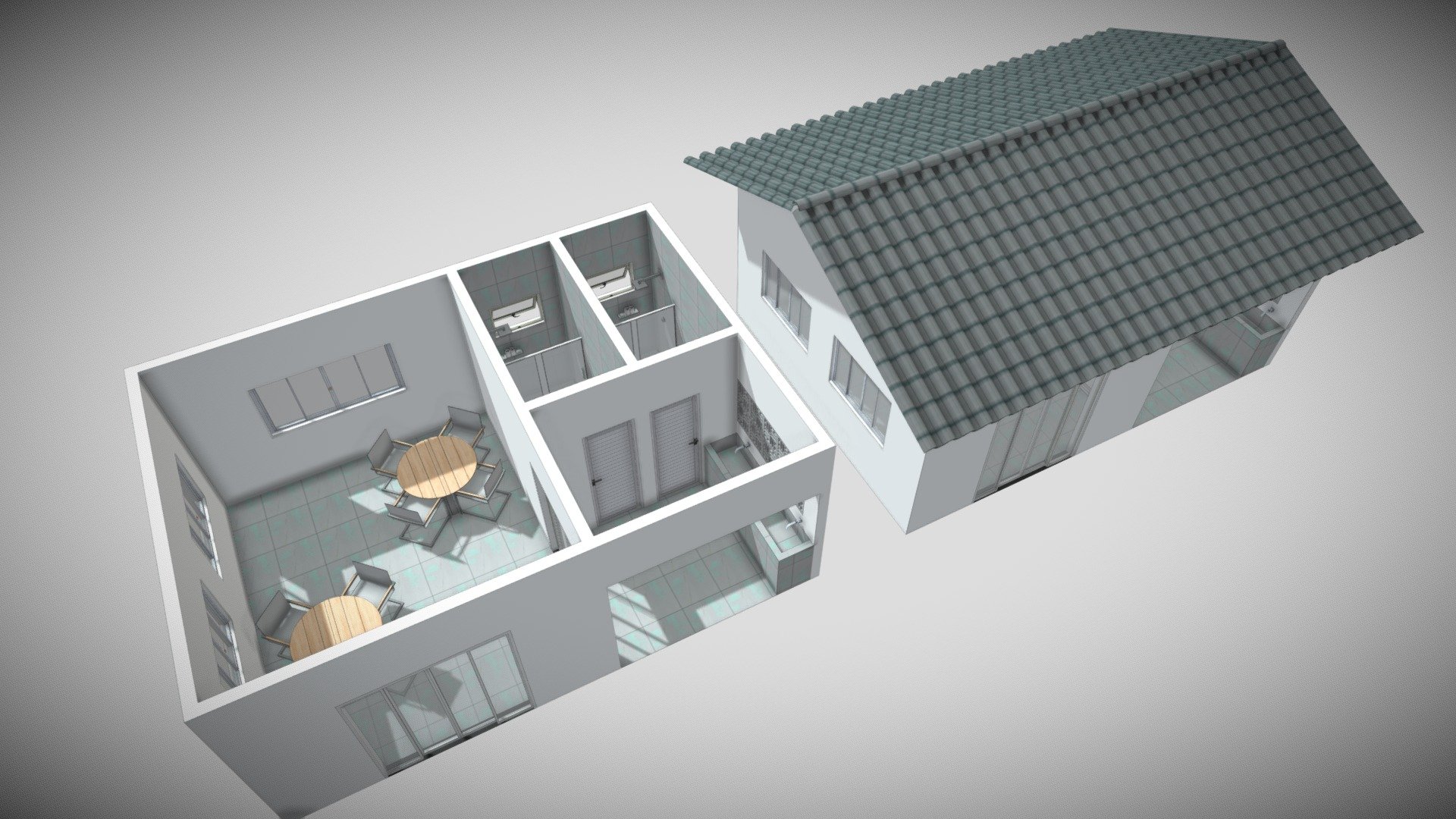 Apoio de motoristas - Kompier - 3D model by Construtop [2359b9b ...