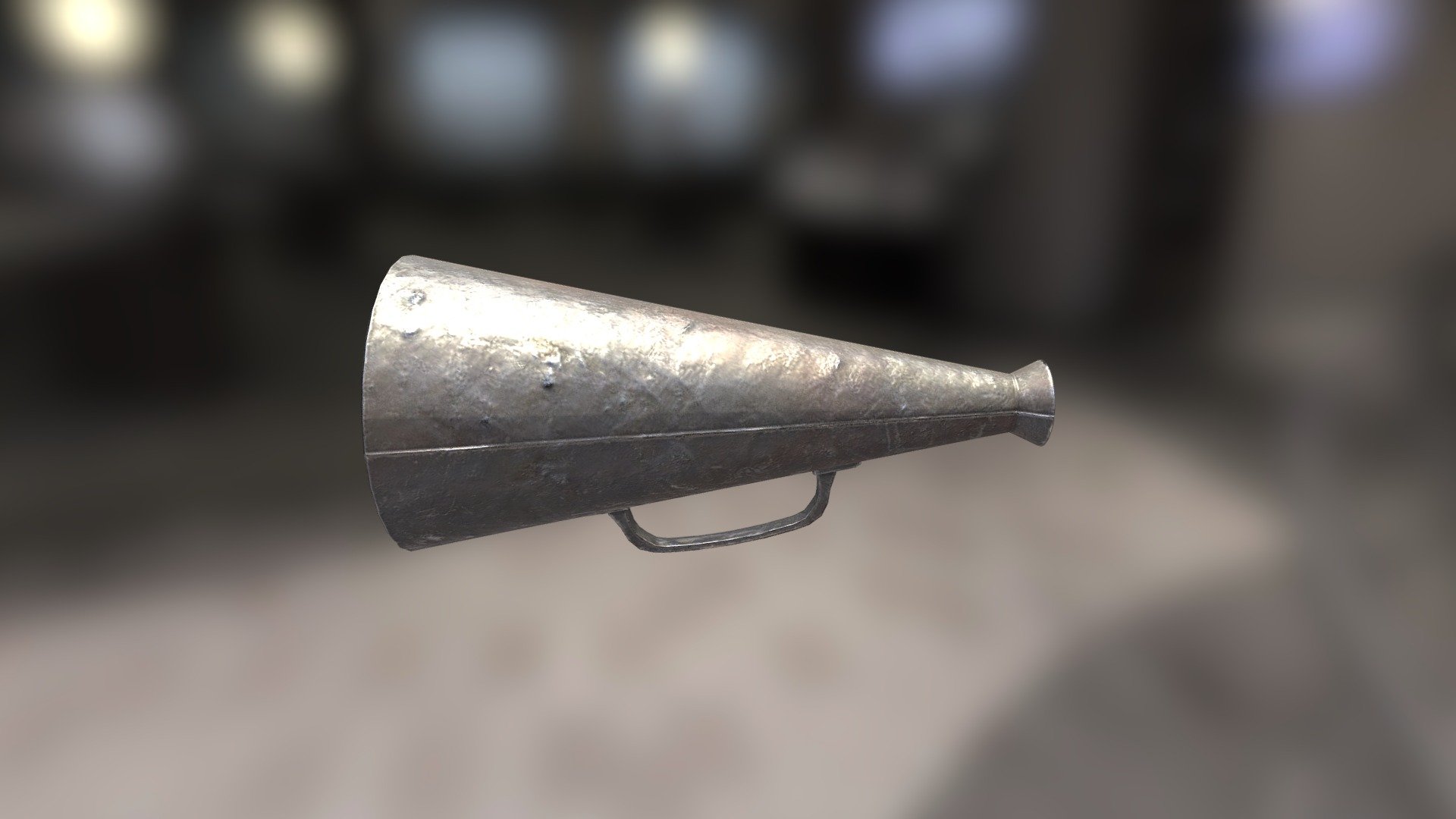 Old Metal Megaphone - 3D model by Grishmanovskij Anton ...