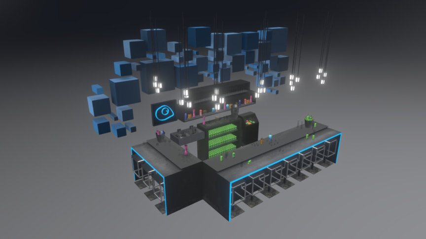 A Bar for Animation - 3D model by Francois Kruger (@francoiskruger ...