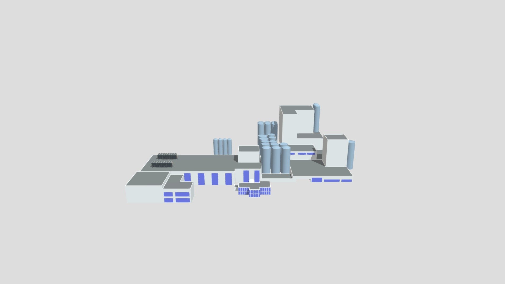 Industrial building plant factory 1 - 3D model by arpoint [2361942 ...