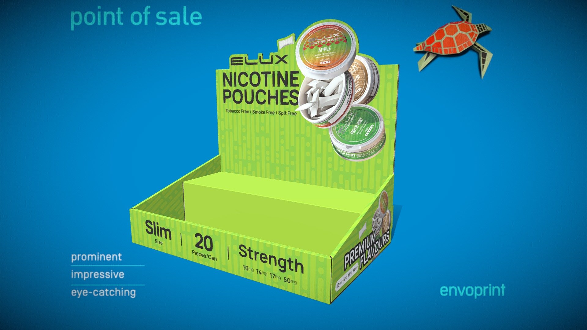 ELUX Pegasus Nicotine Pouches CDU - 3D model by envoprint ...