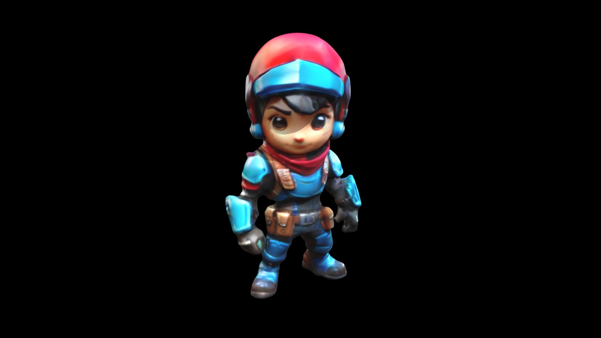 "An animated character from a video game is disp - Download Free 3D ...