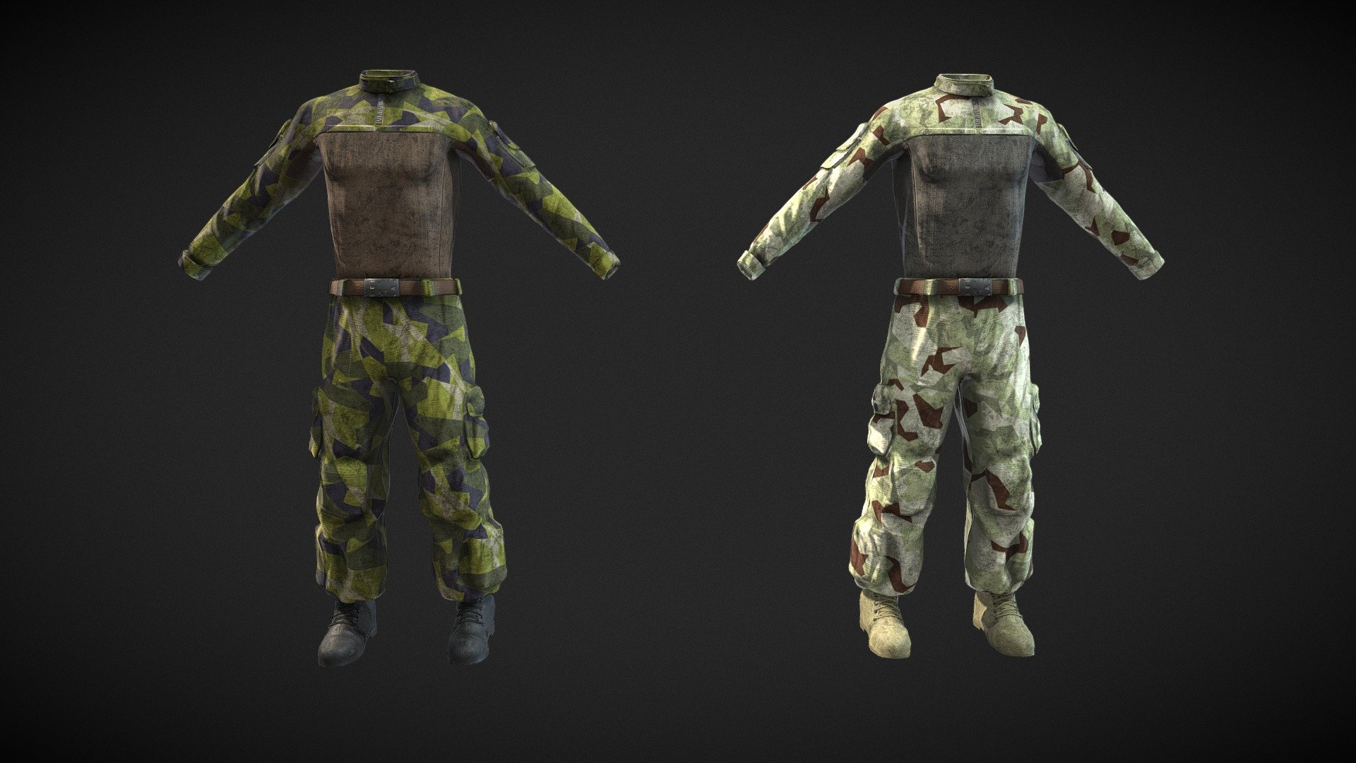 Swedish Military Uniform (Combat Shirt) M90 Camo - Buy Royalty Free 3D ...