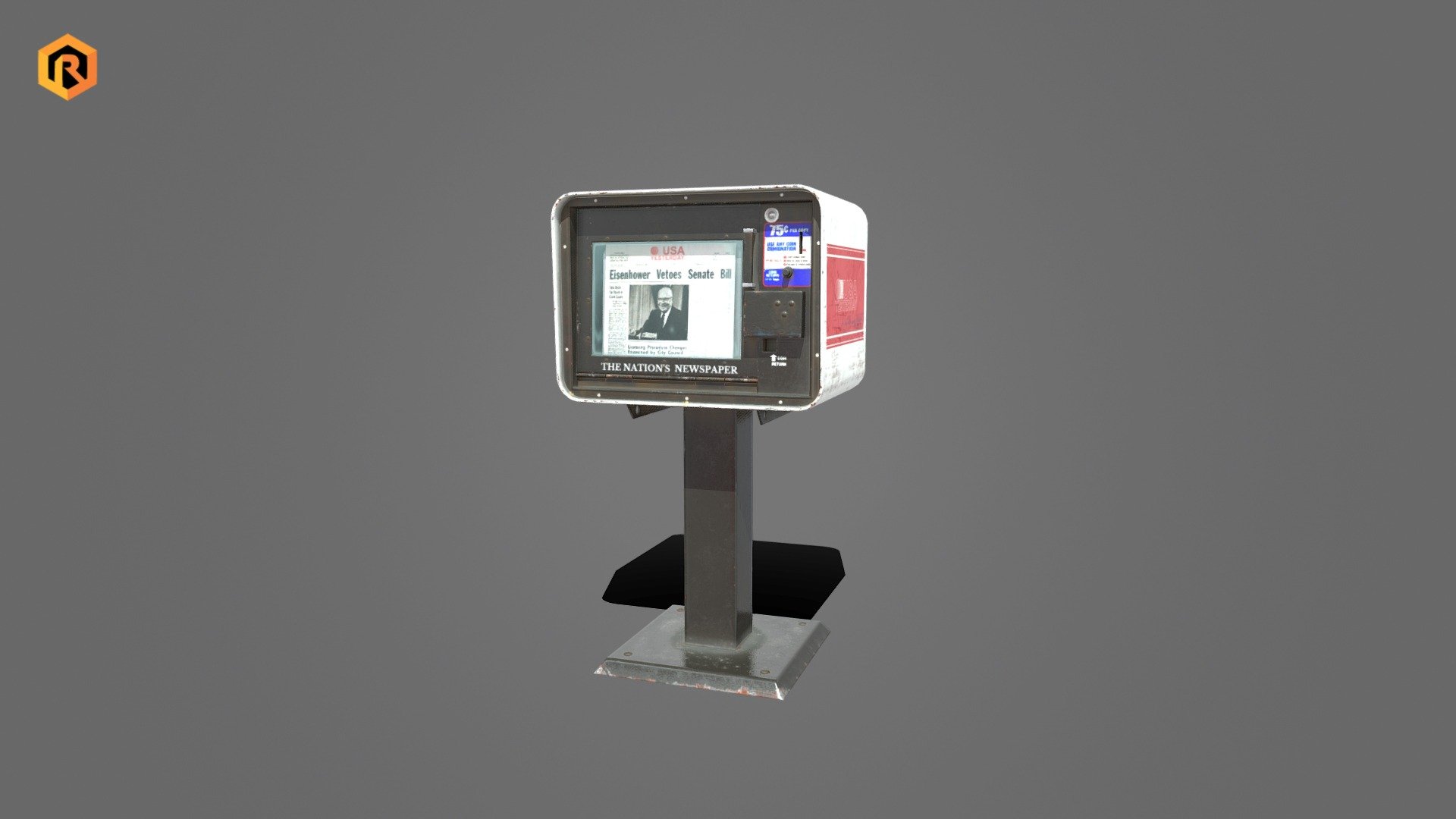 Newspaper Vending Machine - Buy Royalty Free 3D model by Rescue3D ...