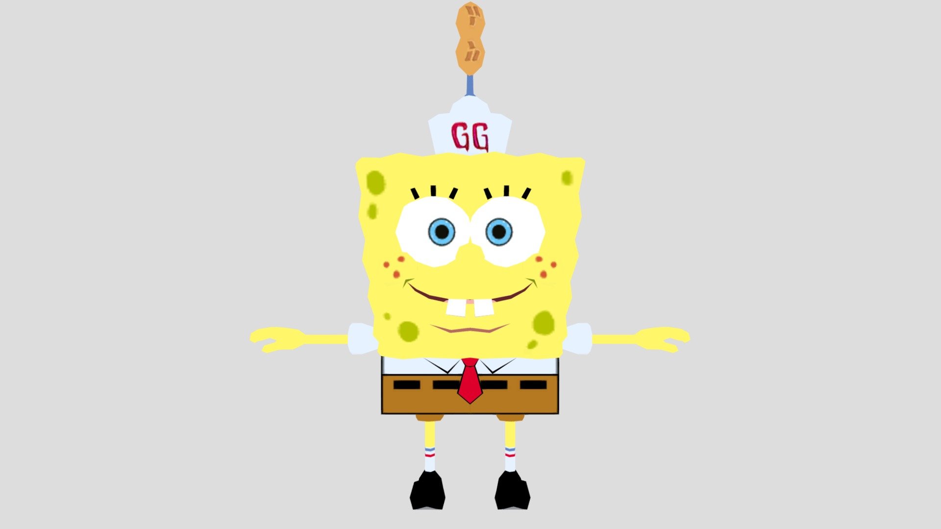 SpongeBob Goofy Goober Costume (mg) GameCube - Download Free 3D model ...