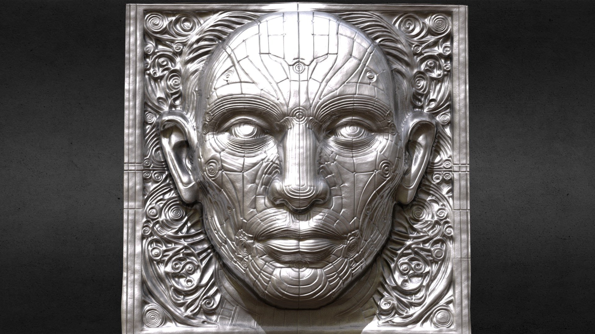 Cyber face, hipoly, printable - Buy Royalty Free 3D model by endike ...