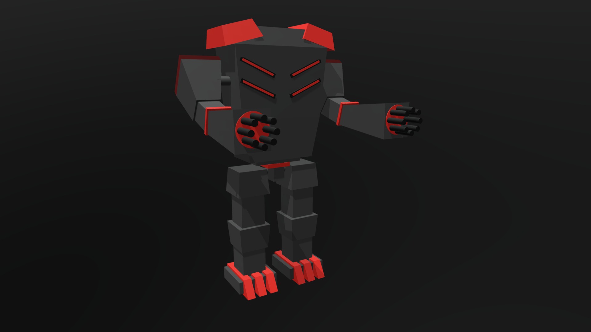 Low Poly War Robot - 3D model by Forodin [2369be7] - Sketchfab