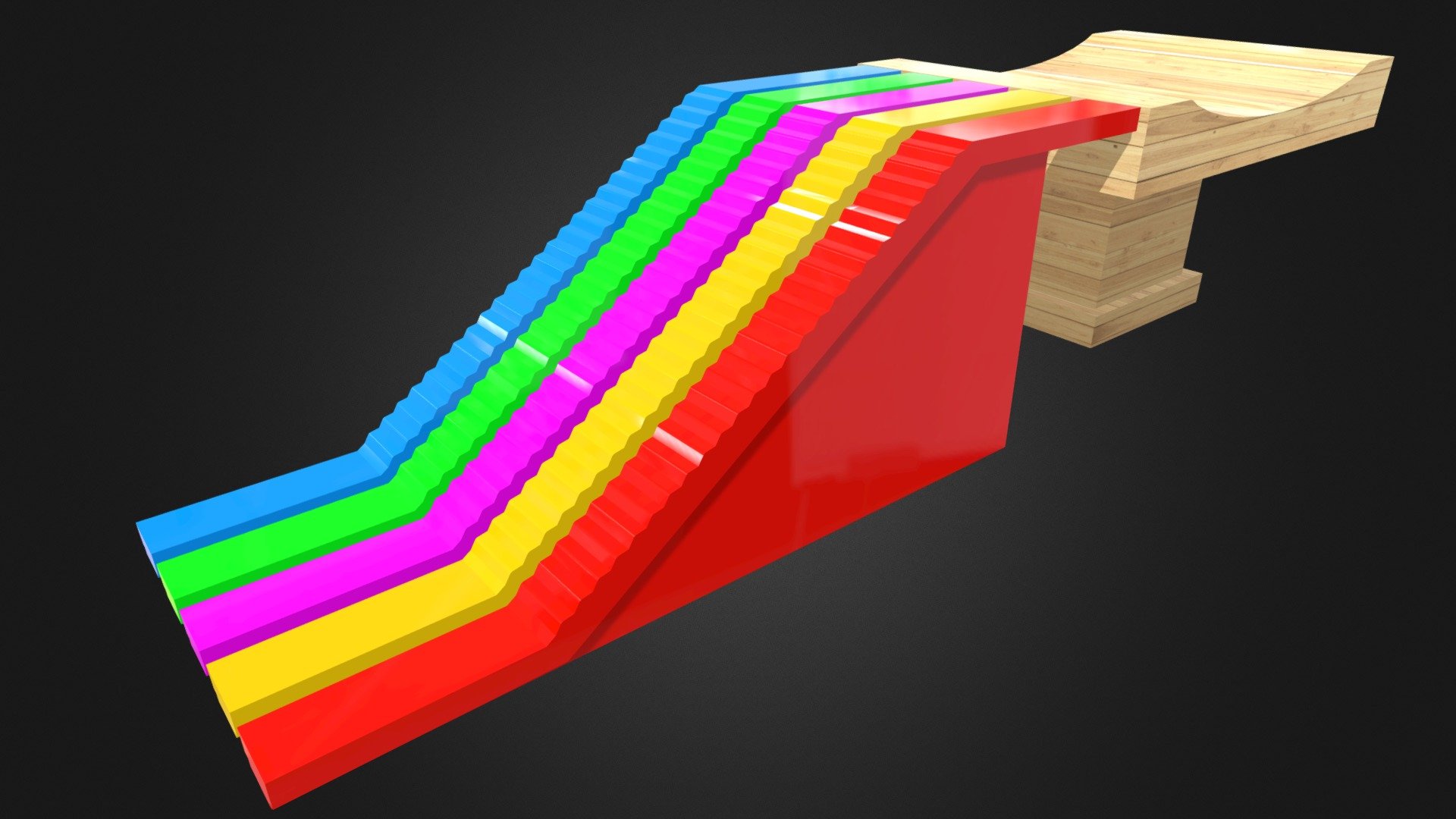 beamng mantap color stairs with parking - 3D model by saqlainbaig ...