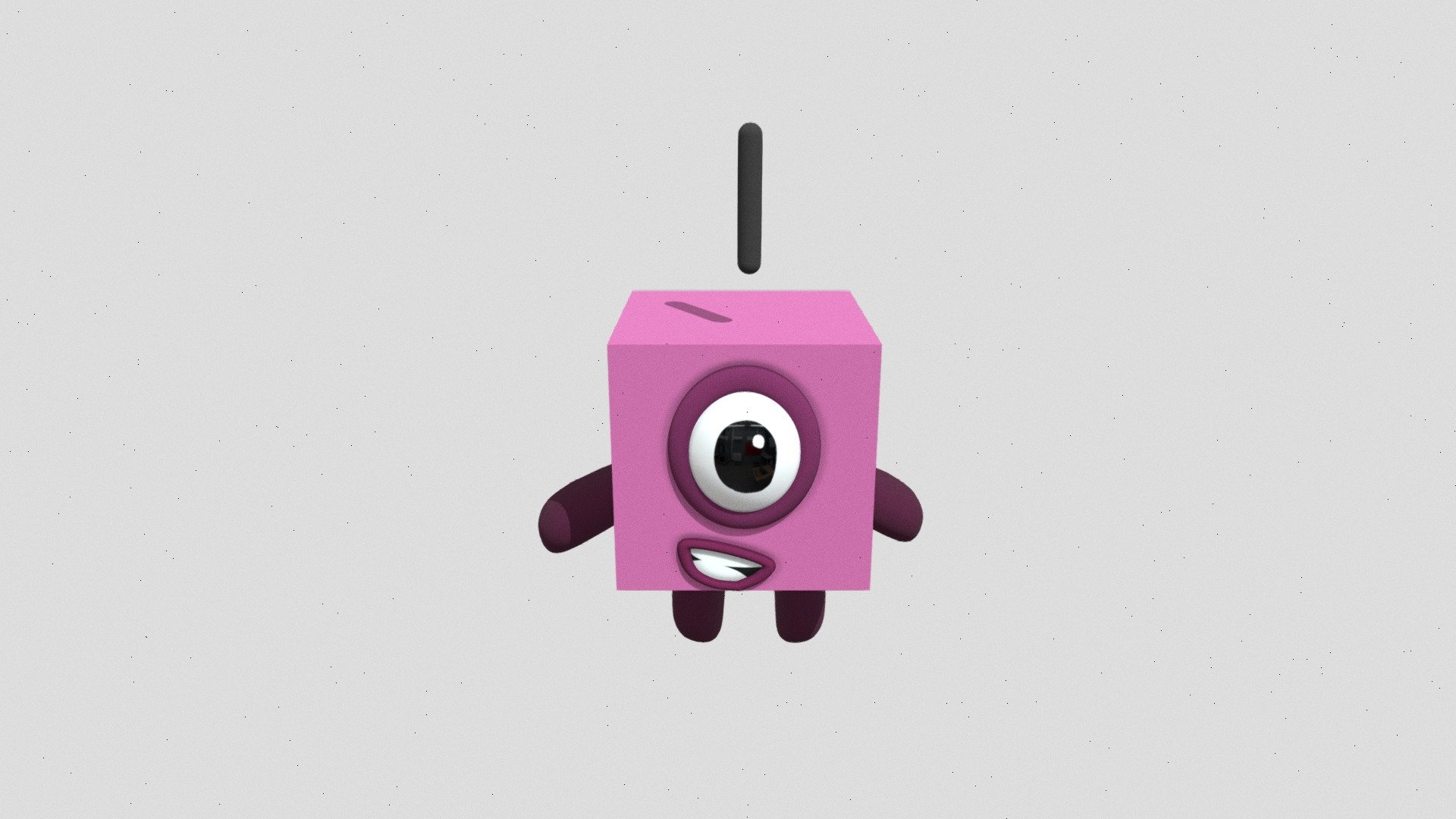 Numberblock_One - Download Free 3D model by Spongebobloversketchfab ...