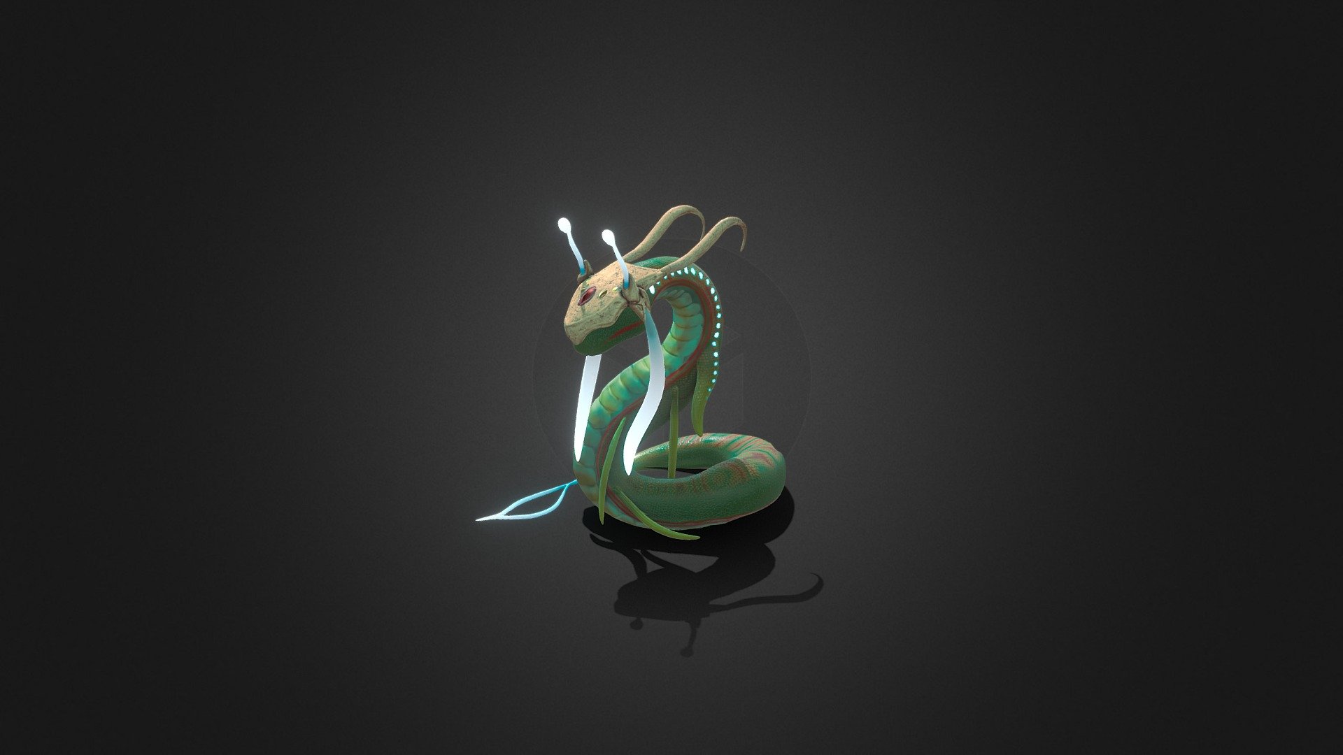 Demon Snake Anim - 3D model by Amandine breedstraet (@dinedinetako ...