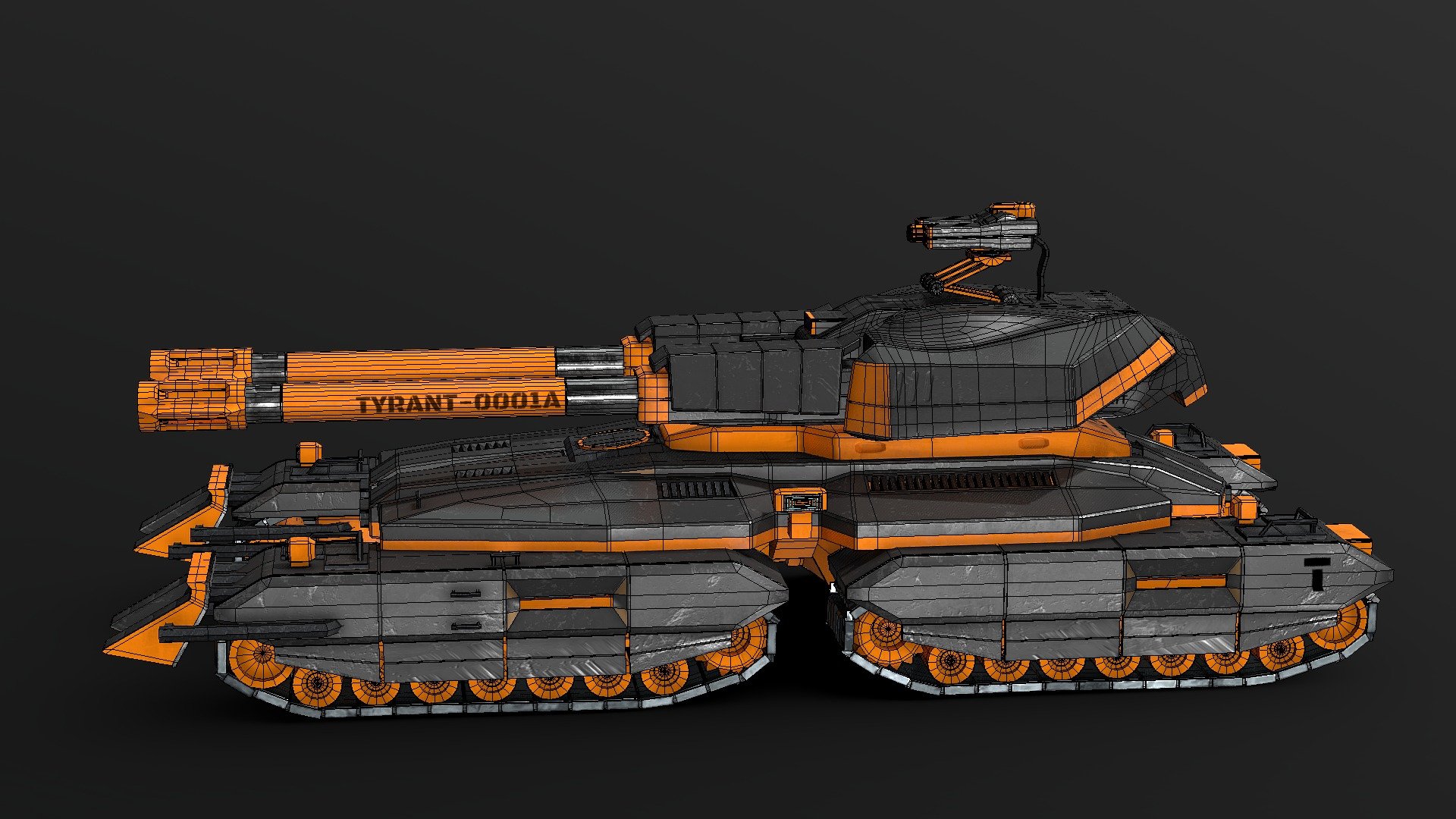 Tank Tyrant-001A - Buy Royalty Free 3D model by BaseOptimal [2375981] - Sketchfab Store