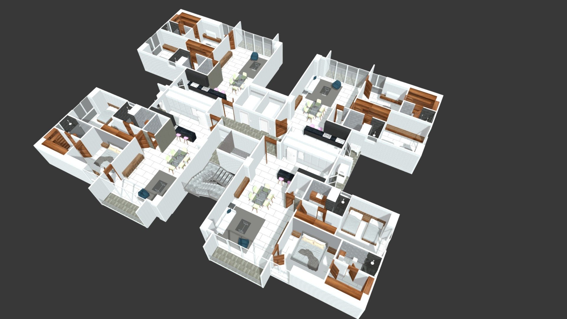 Libra Vertical - Planta Departamentos Tipo - 3D model by E.R.R ...