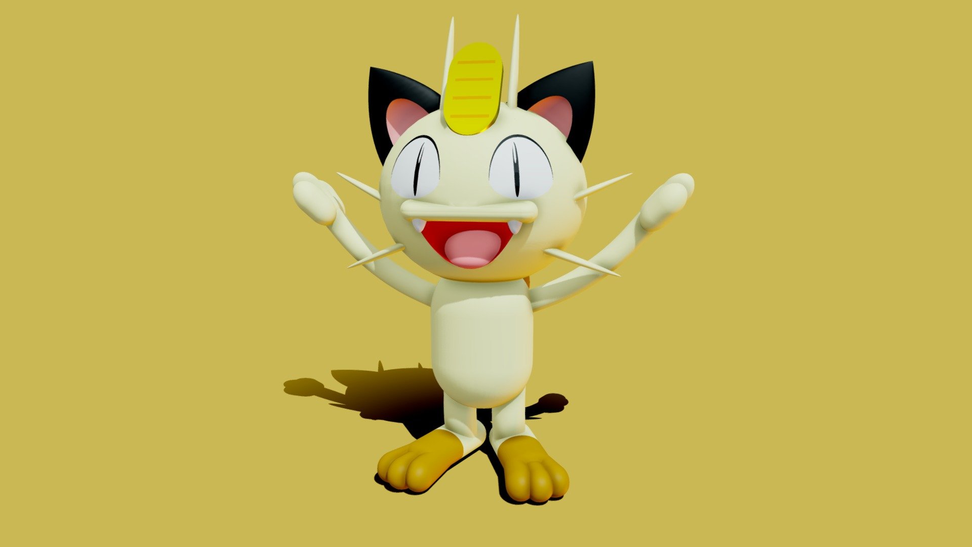 Meowth - Download Free 3D model by Squirmy Worm (@squirmyworm064 ...