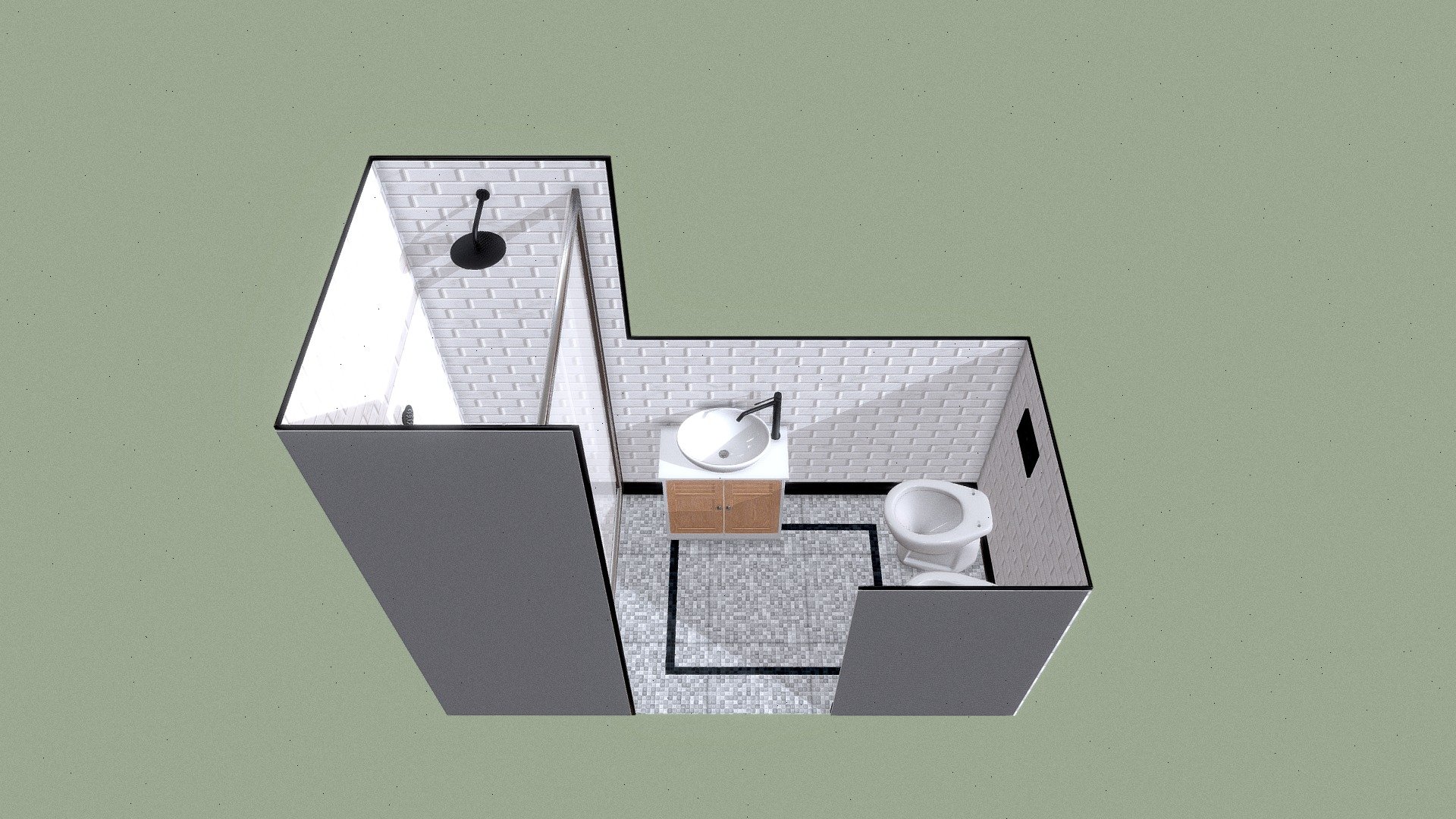 Bathroom project - Download Free 3D model by Arci (@arcidia87) [2379bbf ...