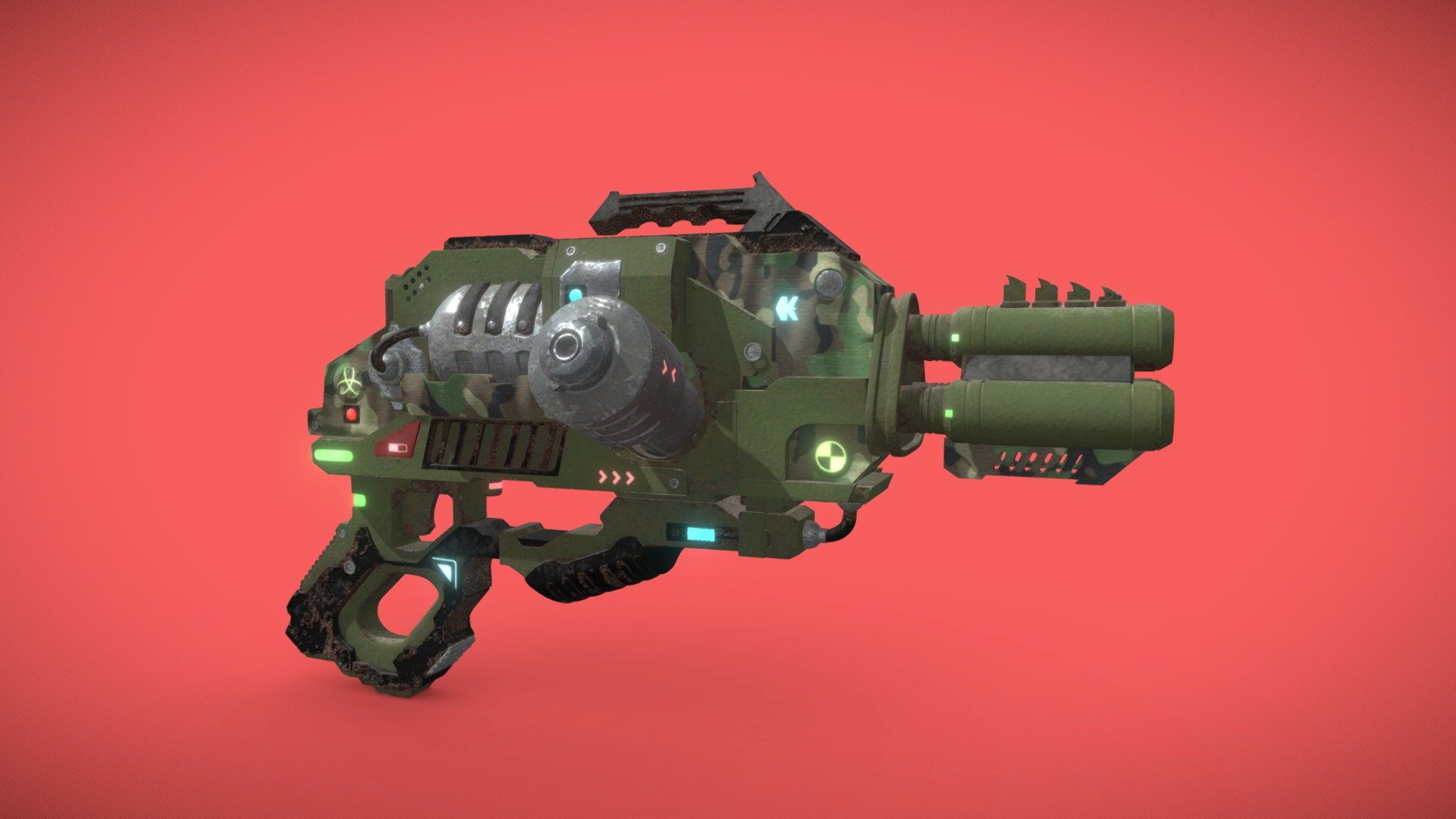 Alien_Gun - 3D model by Koushikan (@nkoushikan) [237a3e8] - Sketchfab