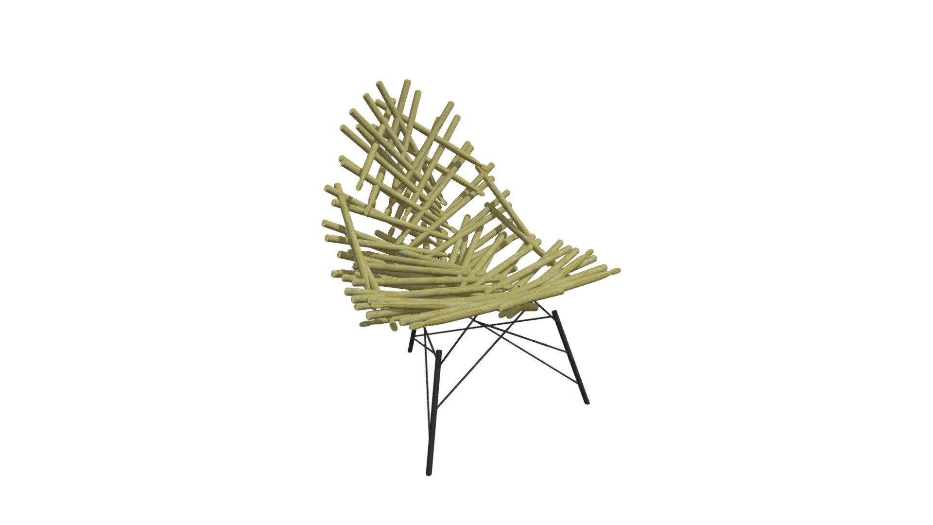 POLTRONA BAQUETAS ARTIAIO AGAVE CASA - Download Free 3D model by Grupo ...