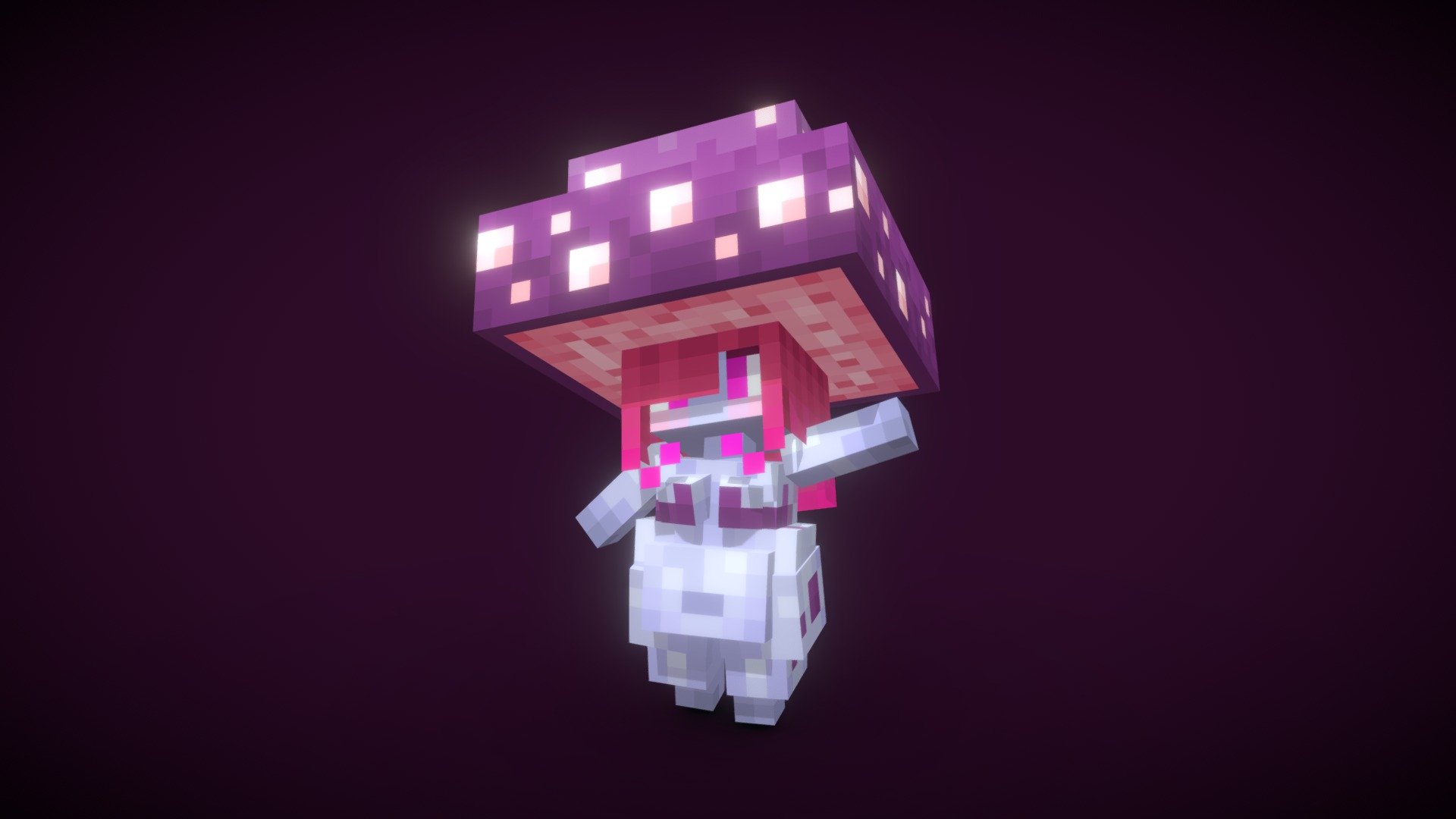 Ender Mushroom Girl - 3D model by Irritator_Fan [23800e4] - Sketchfab