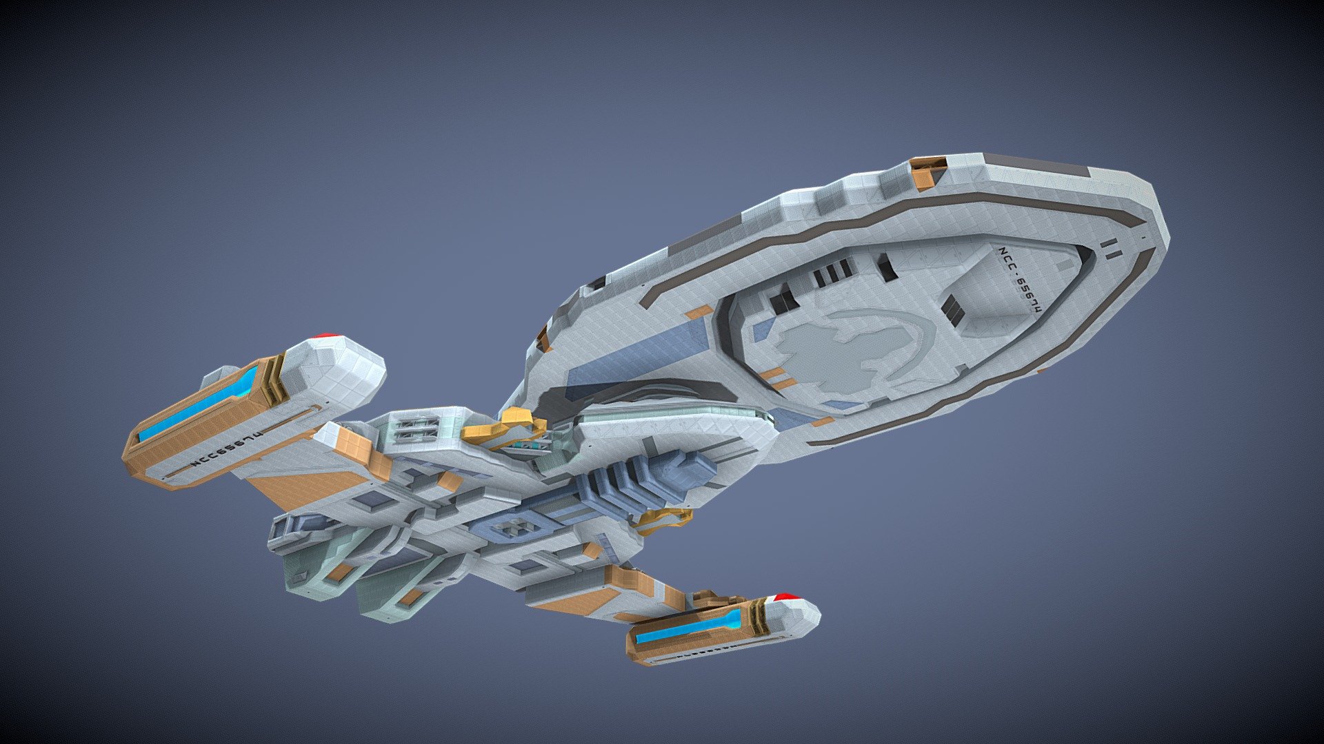 U.S.S. Yeager NCC-65674 [Star Trek] by ZEO - Download Free 3D model by ...