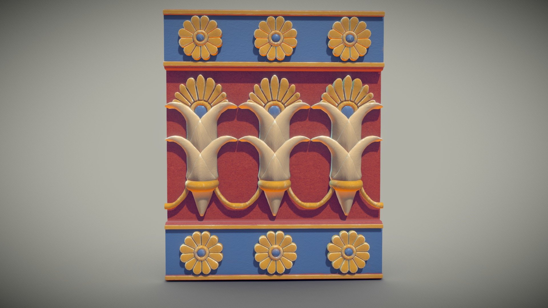 Persian Mandalas - Persepolis Carvings - Download Free 3D model by ...