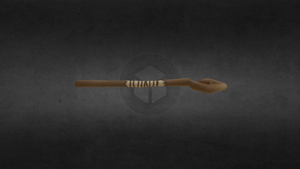 Swirly Low Poly Staff - 3D model by BlobFortress (@asvari) [23854f6 ...