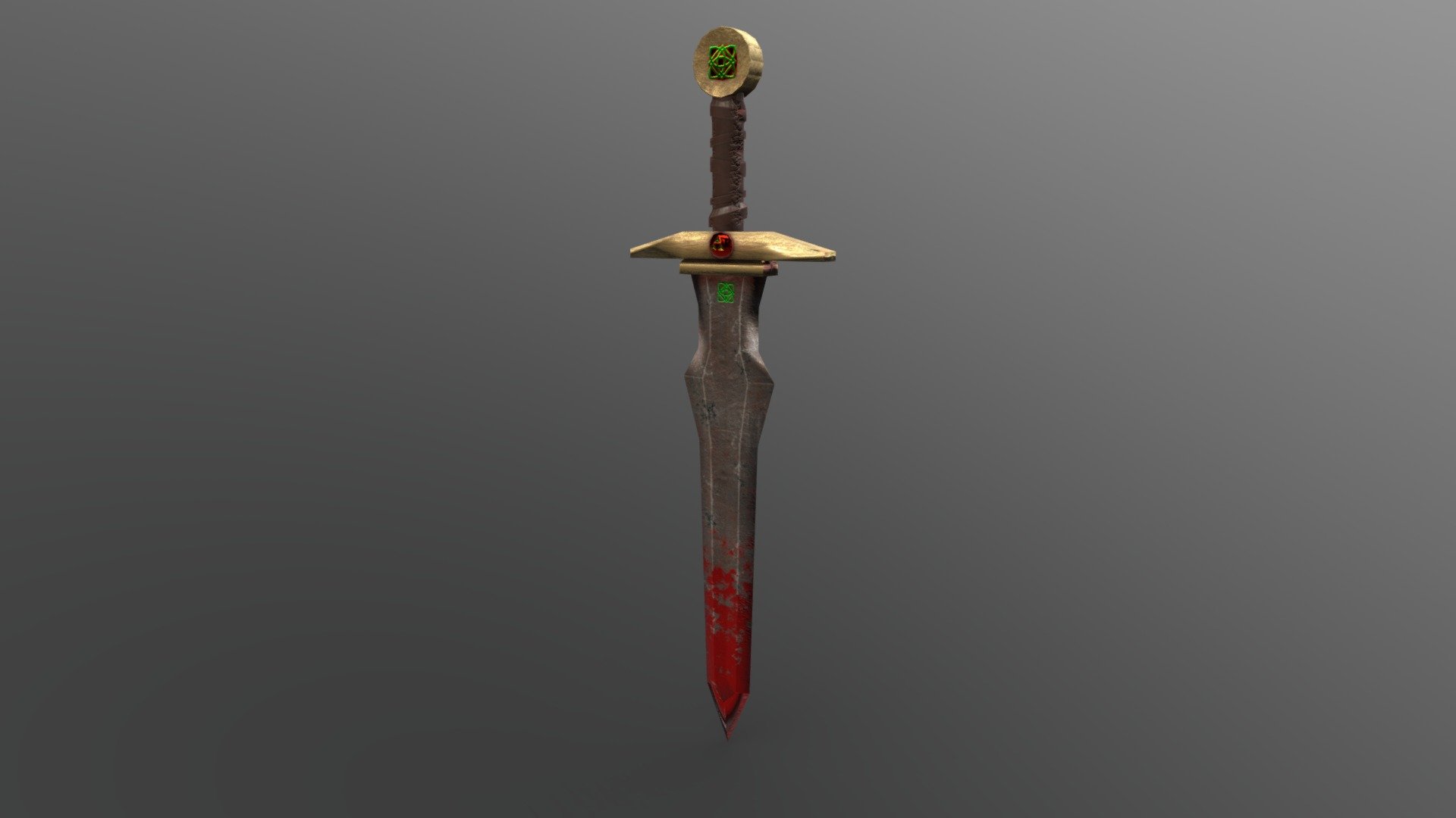 Fantasy Sword with textures - Download Free 3D model by Robin ...