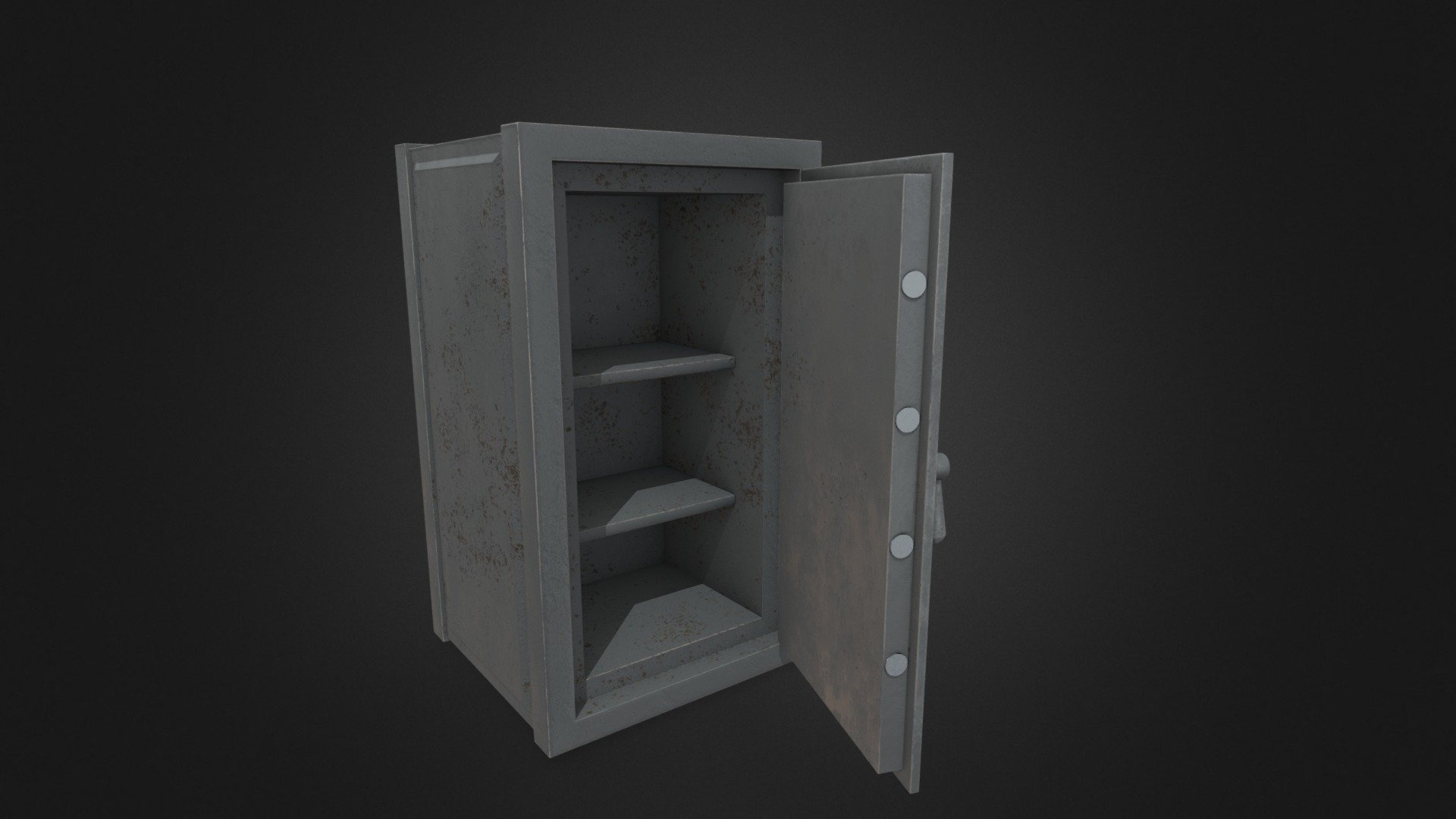 Iron Safe. Old safe. Metal safe with rust. - 3D model by felicio.art ...