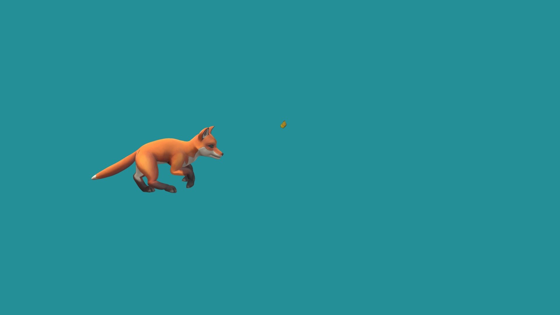 Baby Chasing butterfly animation - 3D model by Jasmine_Sheppard ...