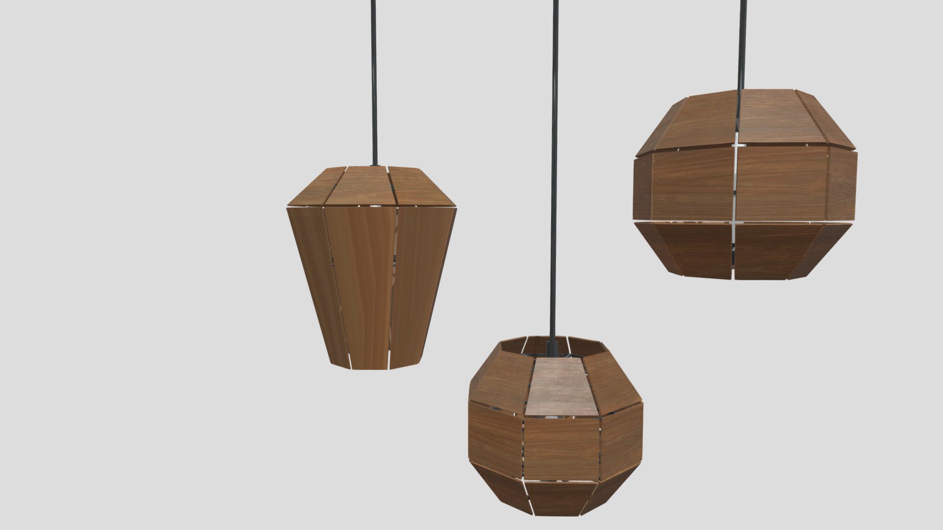 Geometric Wood Lamp - Download Free 3D model by Kalabaris (@kalabwood ...