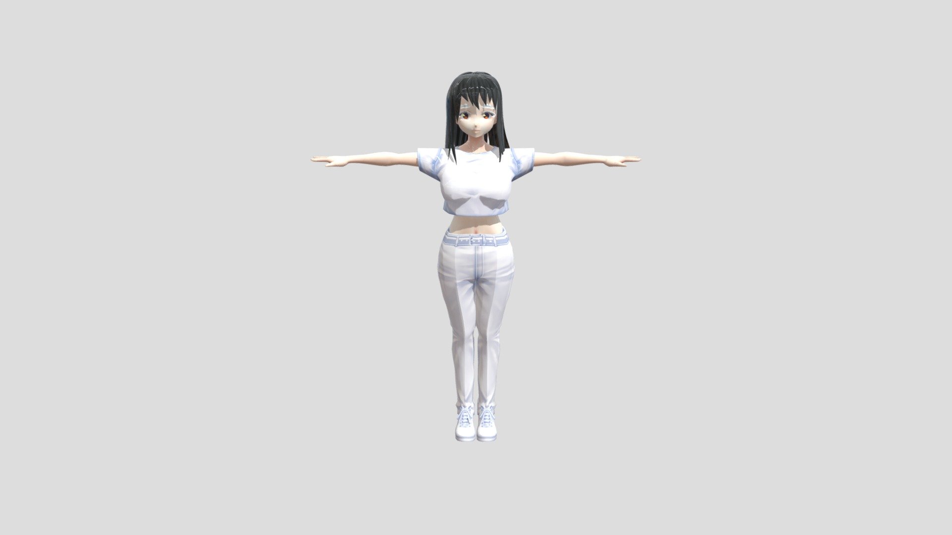 Anime Girl Rigged Usdz 2 - 3D model by FNAF197 [238d0be] - Sketchfab