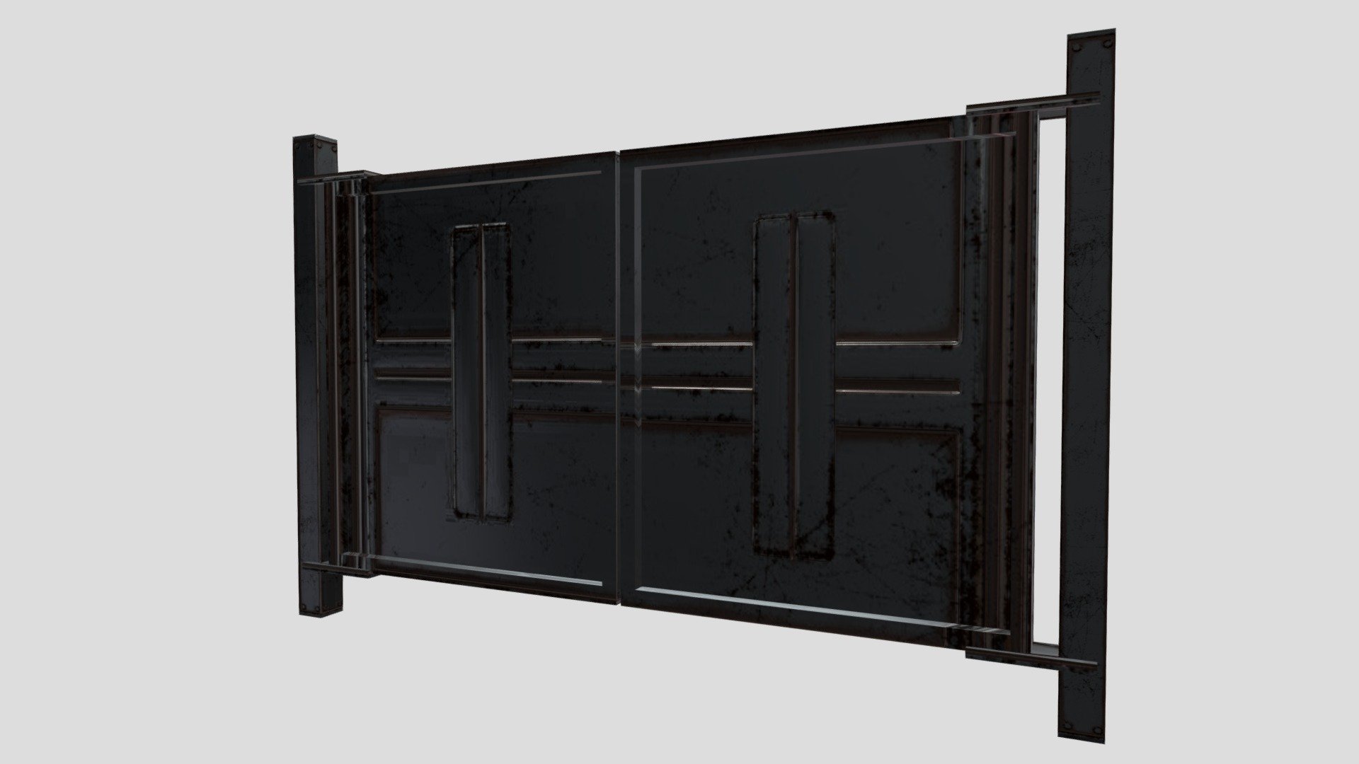 Closed gate - 3D model by Mellontaz [238d4cb] - Sketchfab