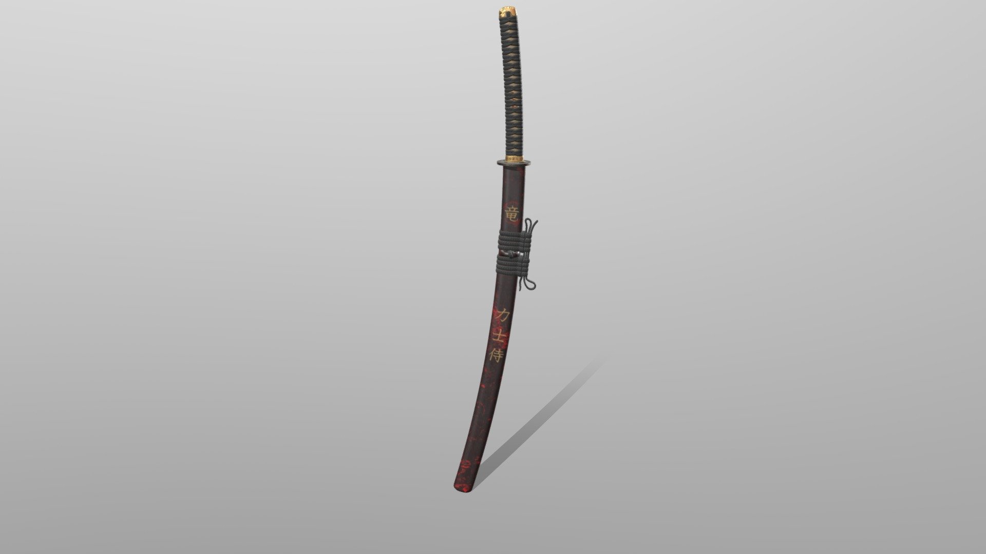 Highly detailed Katana Sword - 3D model by Jaygovindhan (@jaygoneelz ...