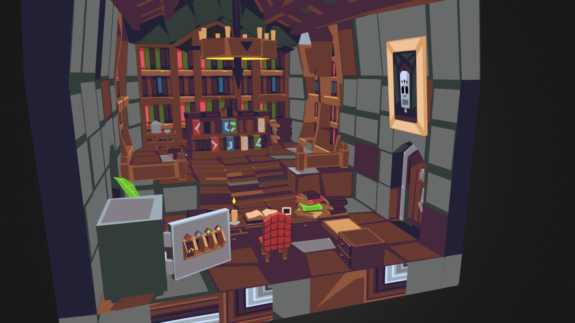 Library - 3D model by SomjadeChunthavorn [2391f86] - Sketchfab