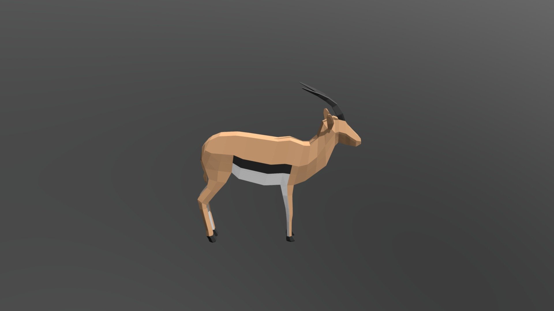 Low Poly Gazelle - Download Free 3D model by jurassicdinomax123 ...