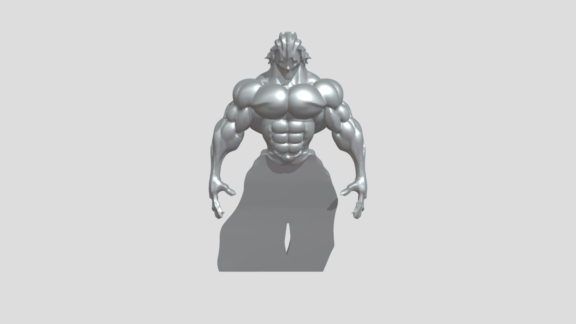 Muscular cartoon character - 3D model by Morsvalera [2393315] - Sketchfab