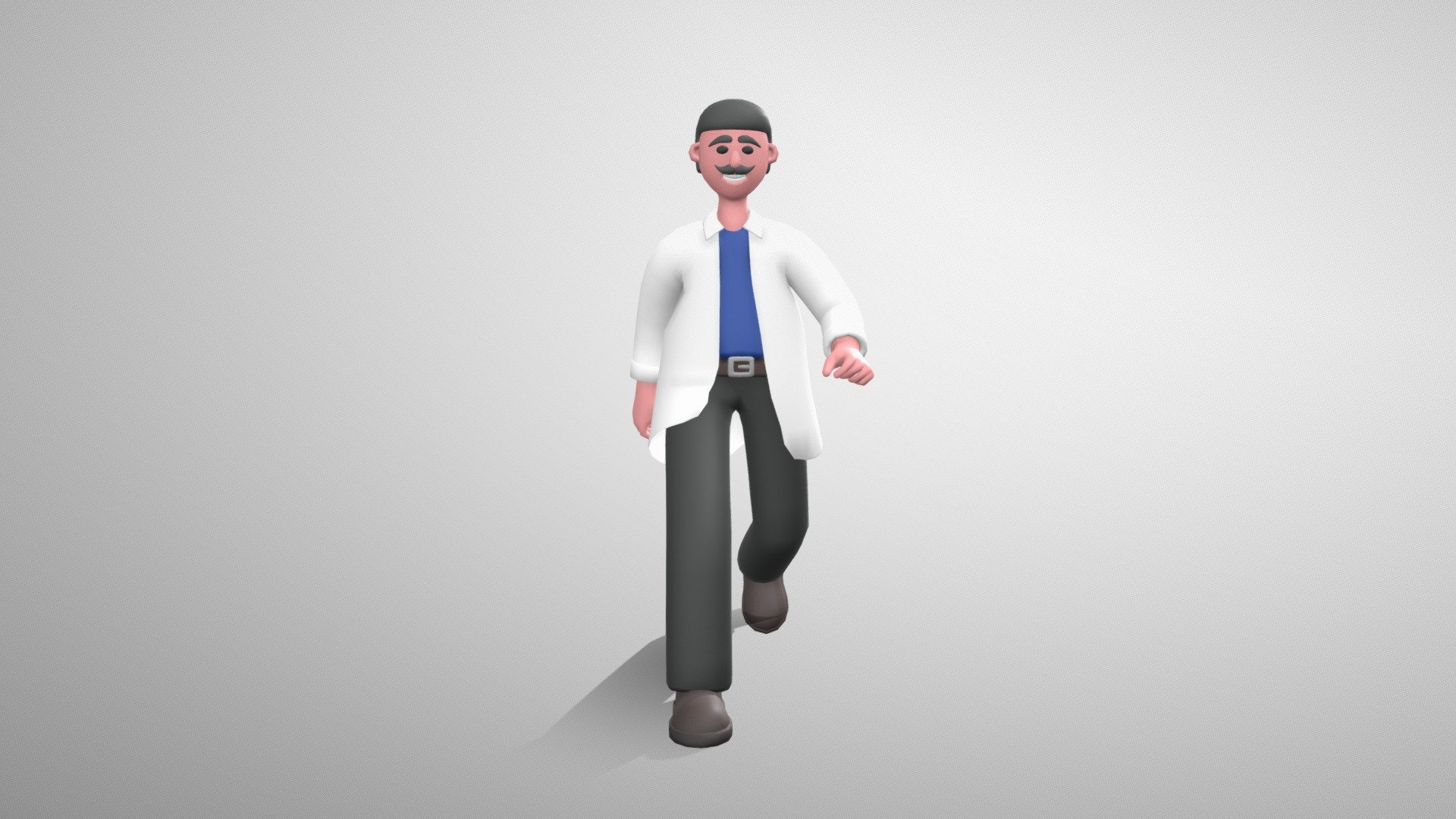 Stylized Man Scientist - Mixamo Rigged Character - Buy Royalty Free 3D ...