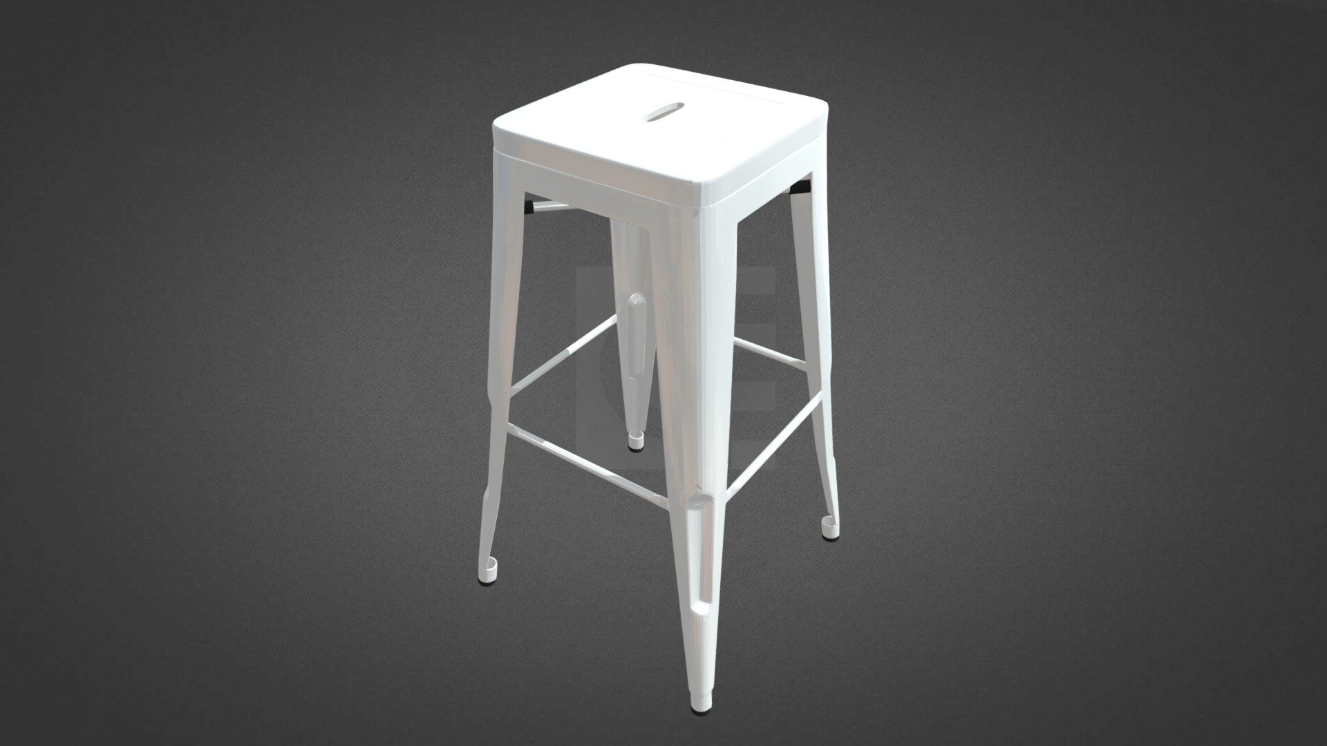Tolix Stool - 3D model by conceptfurniture [2395a13] - Sketchfab