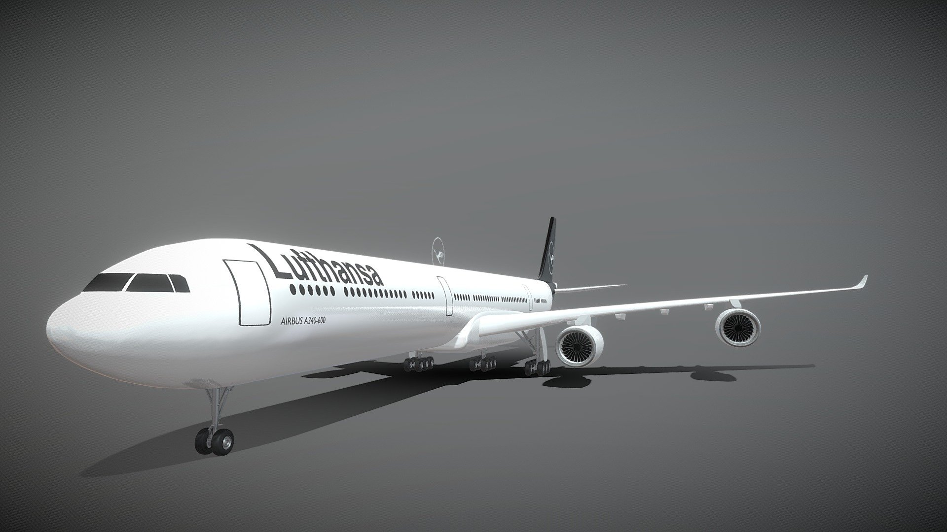 A340-600 - Download Free 3D model by pranav27 [23978f9] - Sketchfab