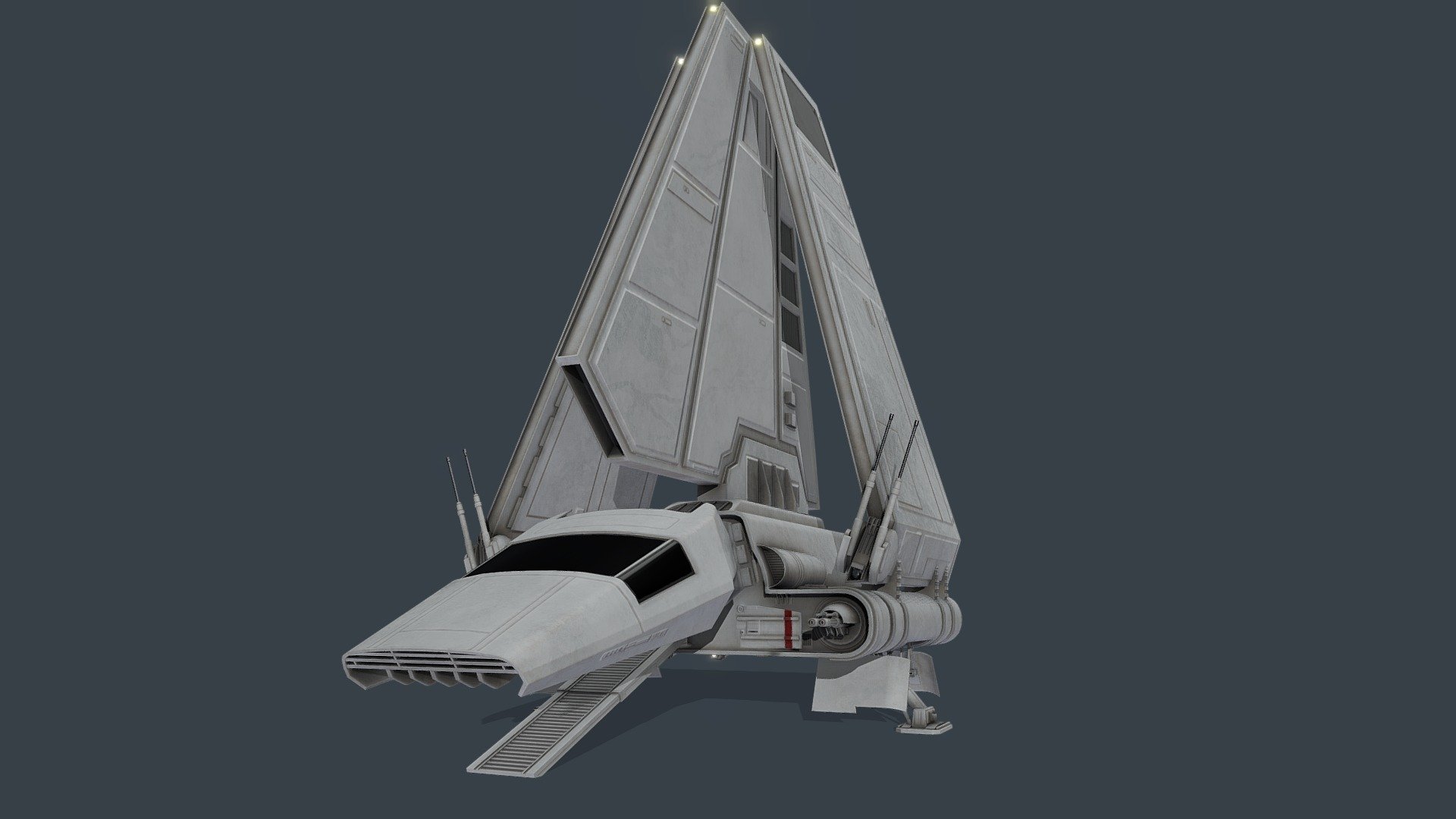 Imp Lambda Shuttle V2 - Buy Royalty Free 3D model by Philip Gilbert (@PhilipAGilbert) [239c625 ...