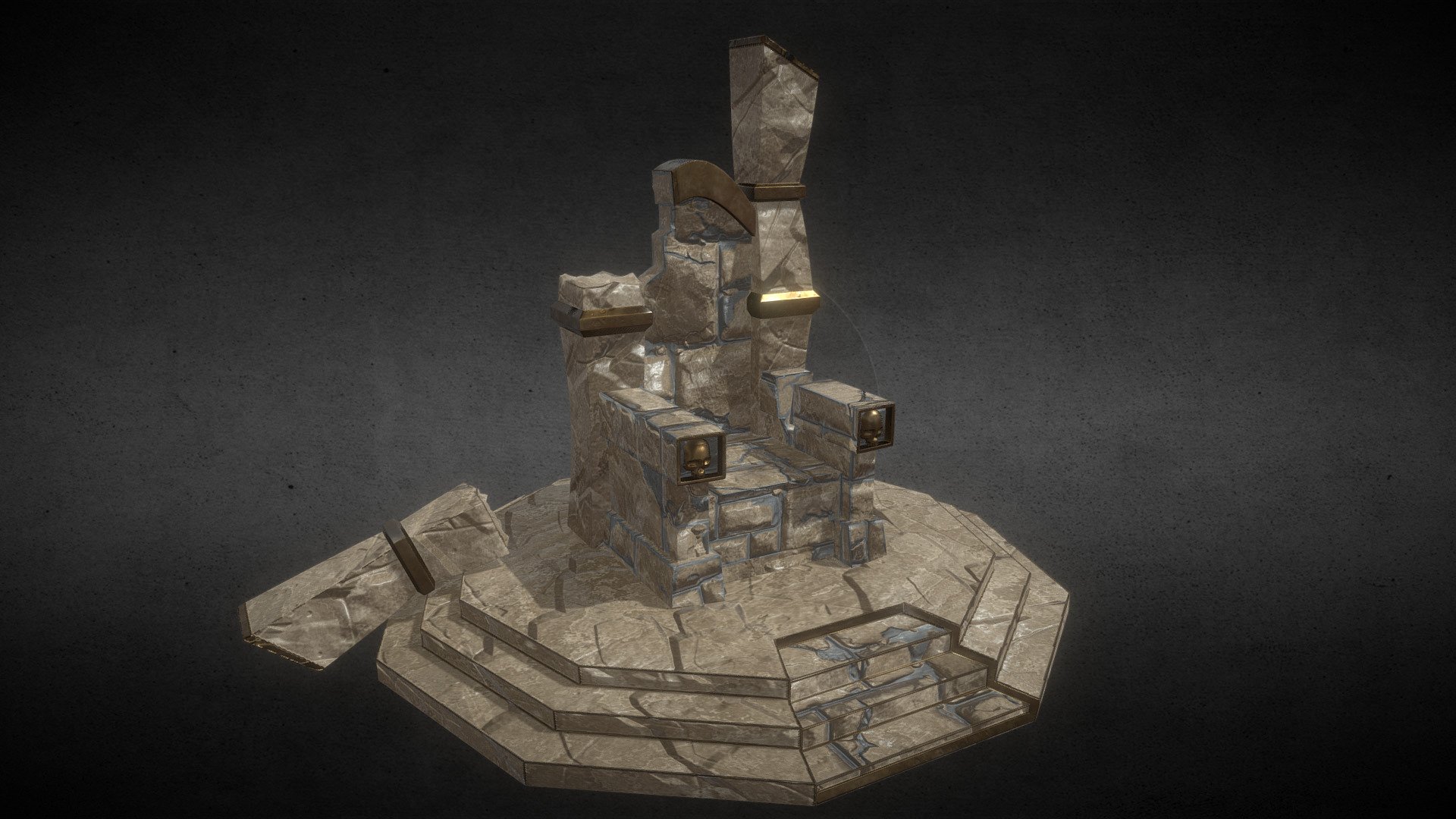 Throne - Download Free 3D model by Blackarus (@shelobanov.and) [23a091e ...