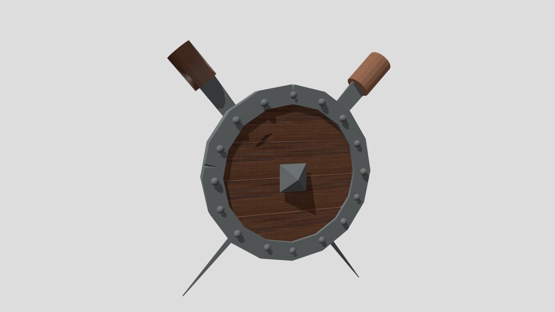 Low-Poly Shield and Swords - Download Free 3D model by hasmitha ...