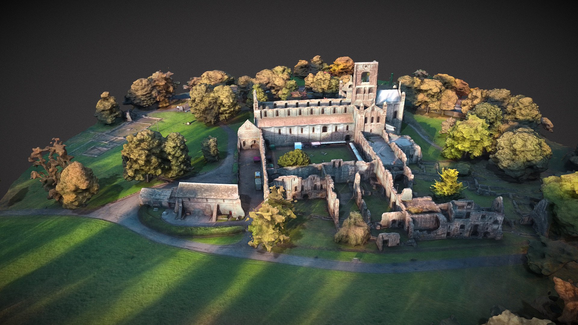 Kirkstall Abbey | ENGLAND - Download Free 3D model by Arqueomodel3D ...