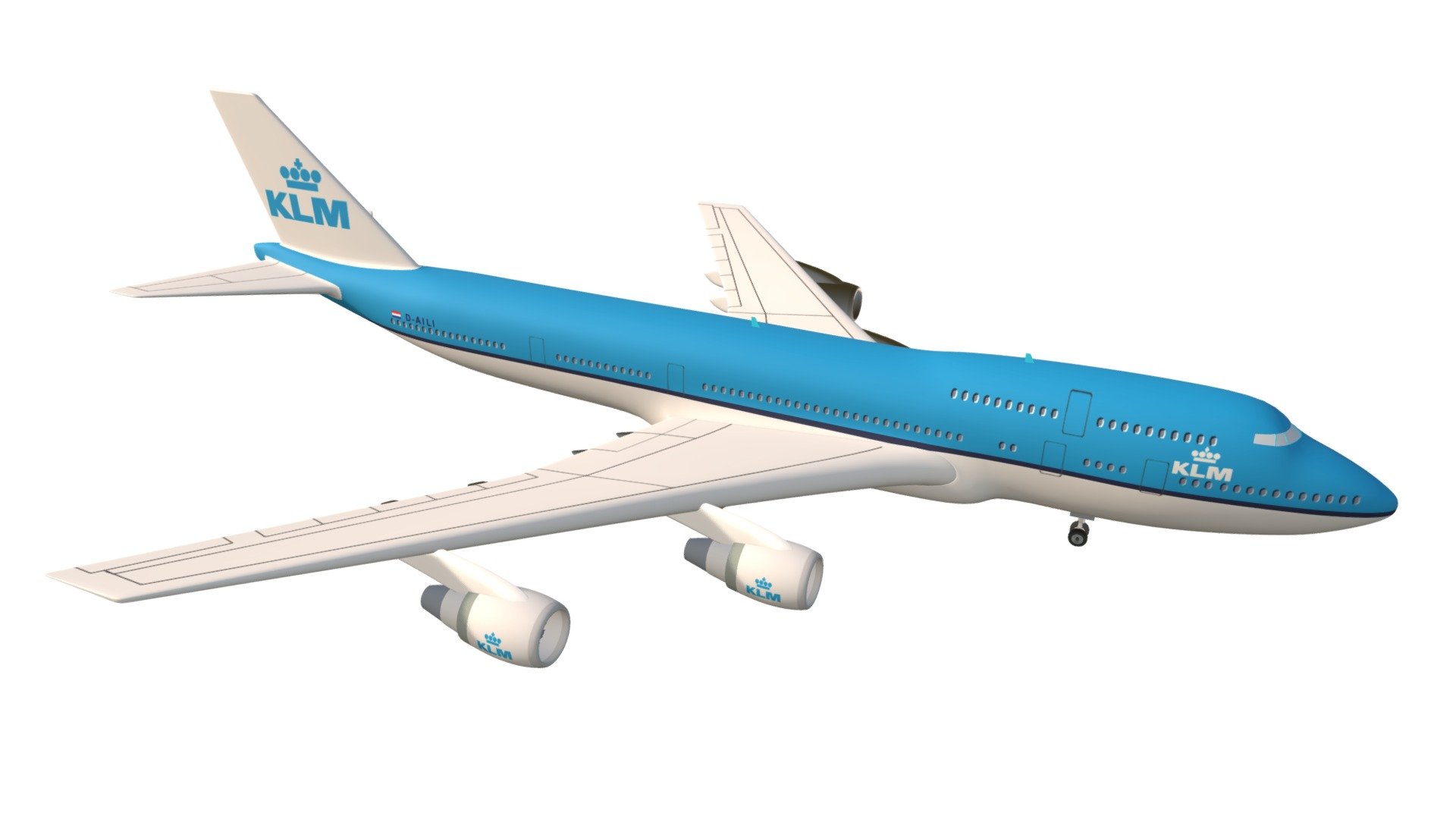 Boeing 747 KLM - Buy Royalty Free 3D model by 3DHorse [23a7f59 ...