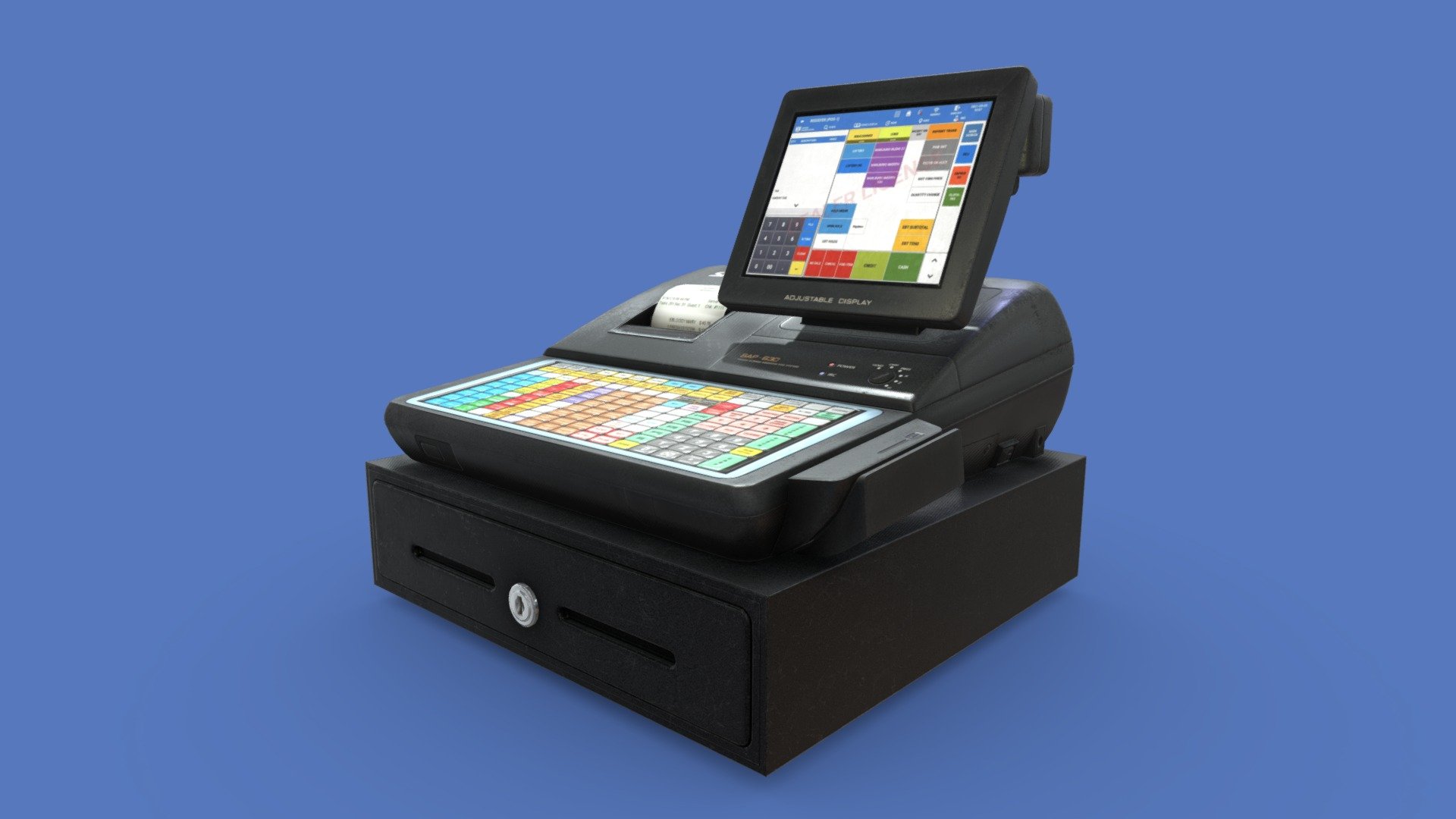 SAM4S SAP-630 Service Terminal [PBR] - Buy Royalty Free 3D model by ...