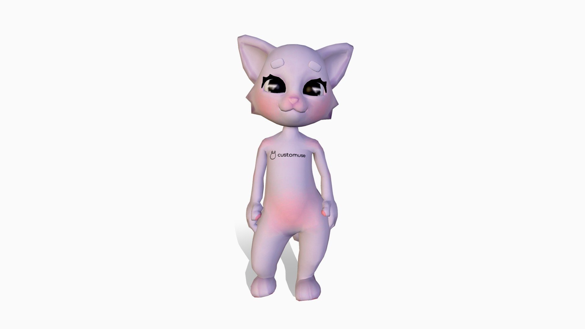 VRChat Avatar | White Cat - 3D model by CyberFox 3D Studio (@cyberfox3d) [23ac39f] - Sketchfab