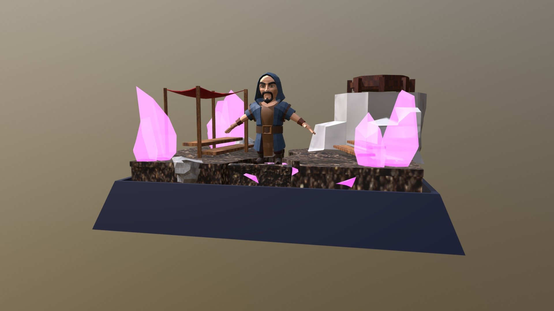 Fire Wizard (Clash Royale) - 3D model by kireyu [23adb07] - Sketchfab