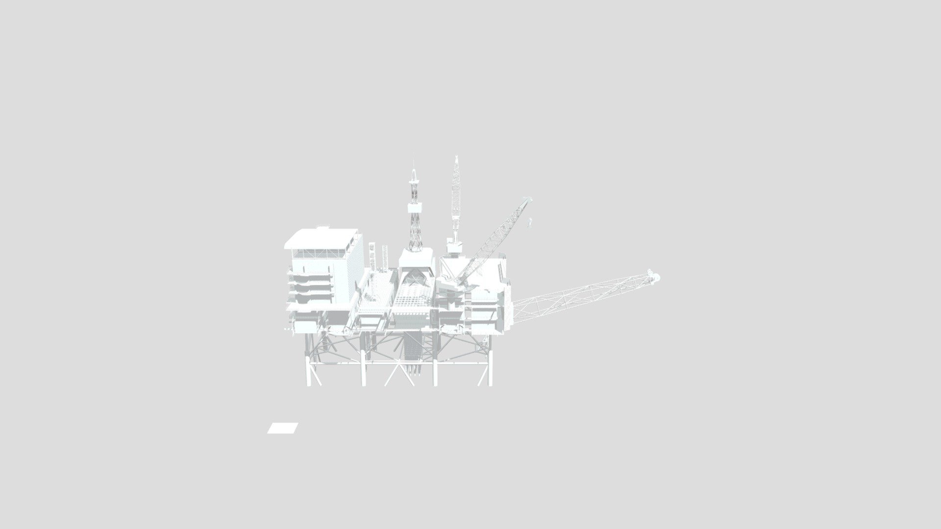 Oil-Rig Model - 3D model by nattanan [23aeebb] - Sketchfab