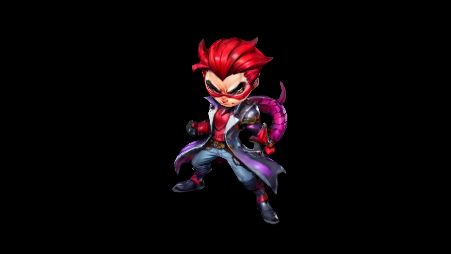 A fiery anime-inspired superhero with a flaming - Download Free 3D ...